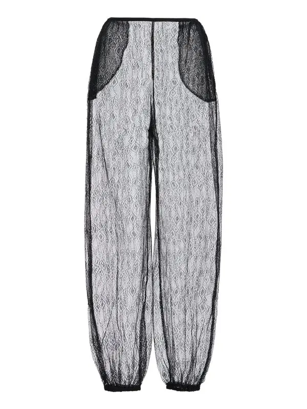 THE FRANKIE SHOP Orissa Lace Balloon Pants - Black