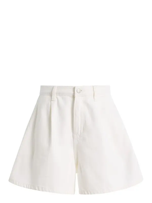 ZULU & ZEPHYR High-rise Denim Shorts - White