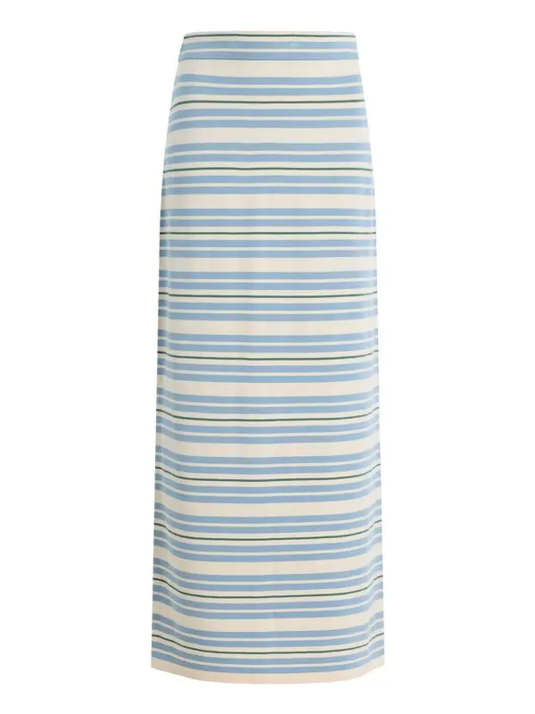 Zimmermann Rebellion Knit Midi Skirt - Stripe