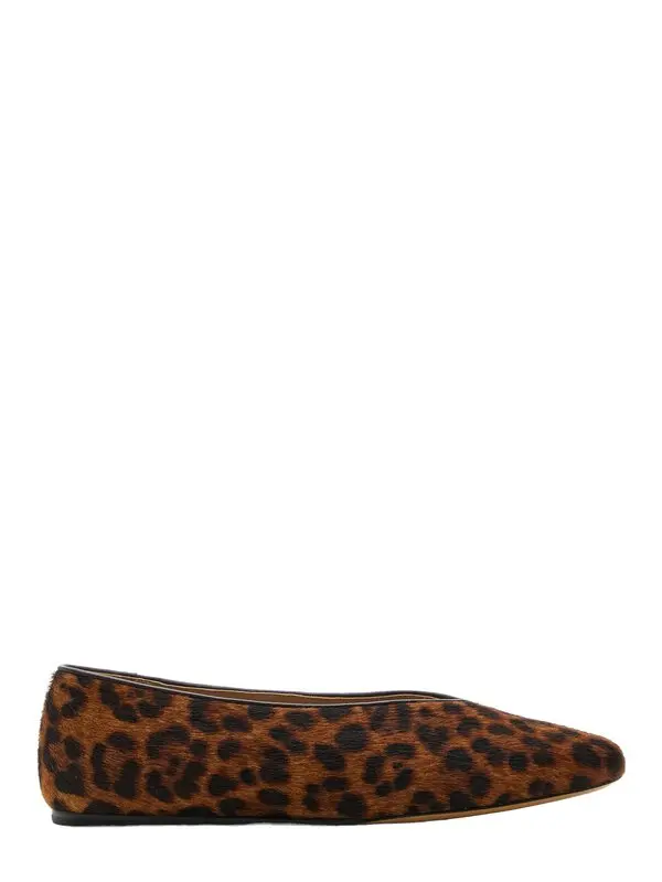 Le Monde Beryl Regency Leopard Calf Hair Ballerina Flats - Animal