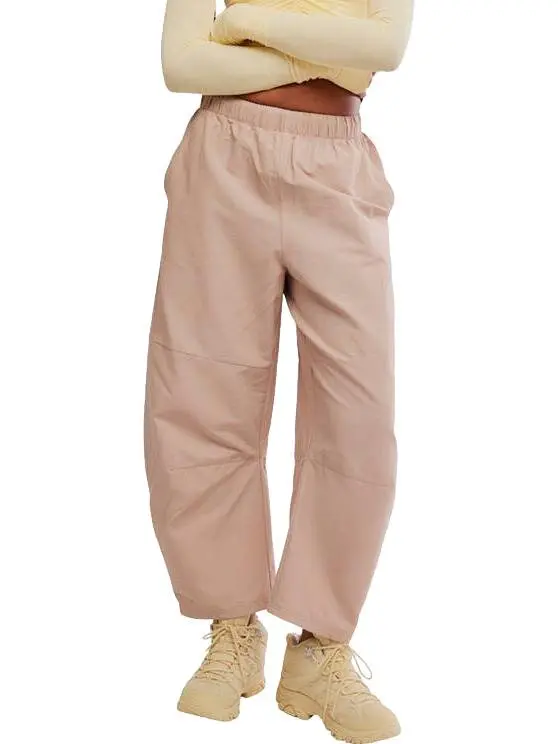 Free People Game Day Barrel Leg Pants - Sandy