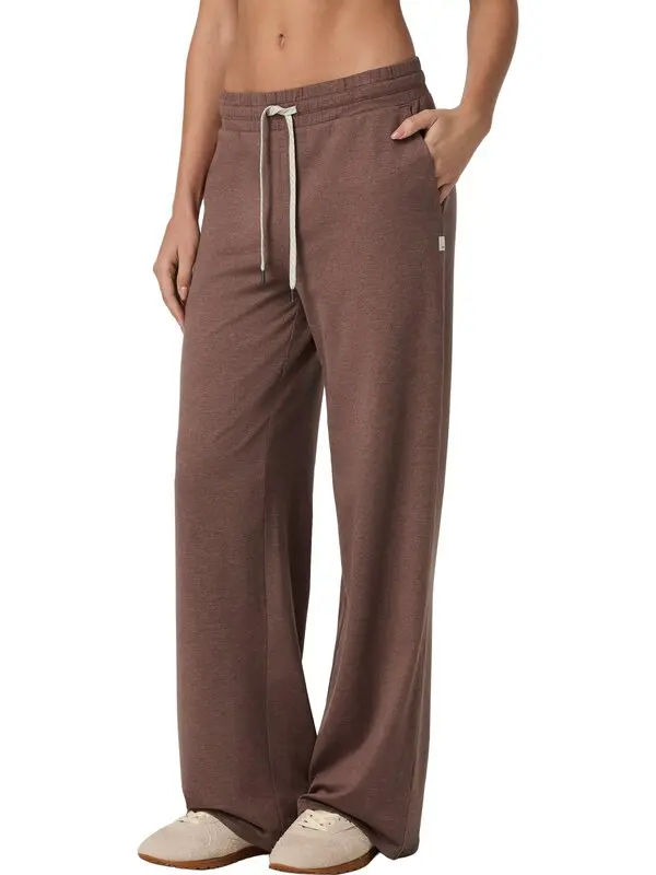 Vuori Wide-leg Pants - Sable Heather
