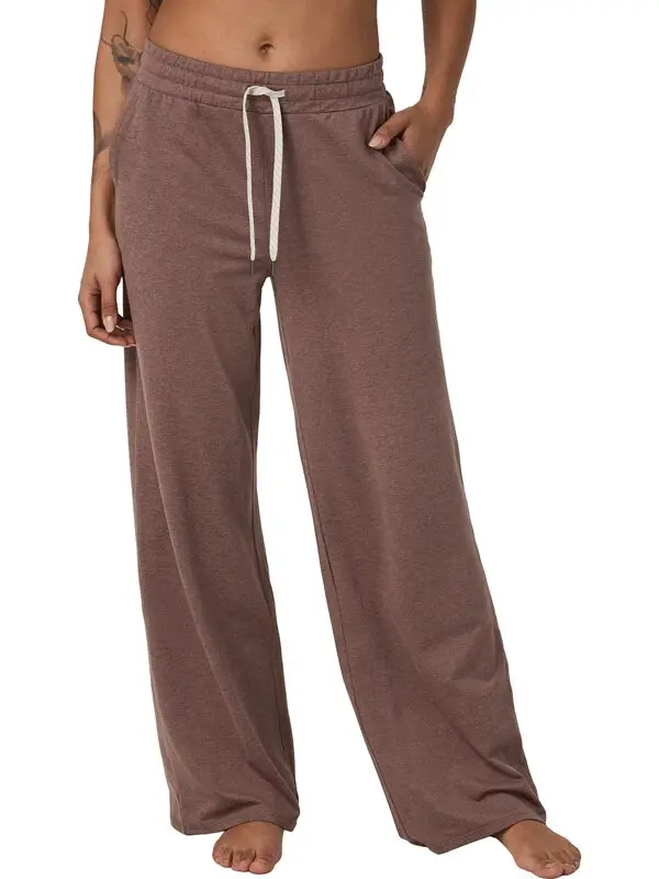 Vuori Wide-leg Pants - Sable Heather