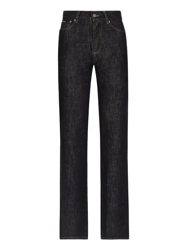 Dolce & Gabbana Flared Cotton Denim Jeans - Multicolor
