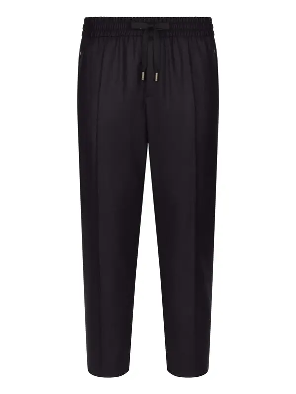 Dolce & Gabbana Wool Jogging Pants - Blue