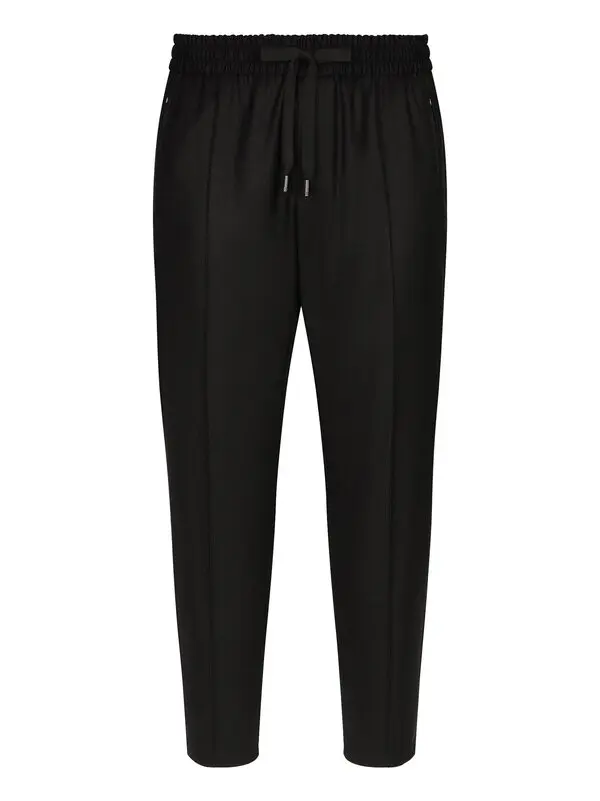 Dolce & Gabbana Wool Jogging Pants - Black