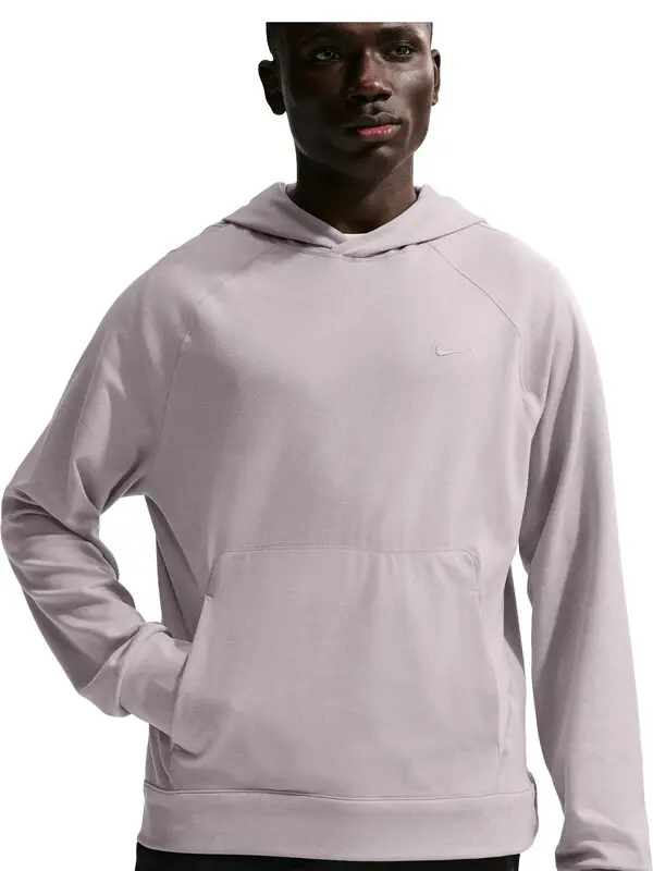 Nike Primary Nanoknit Dri-fit Uv Protection Pullover Performance Hoodie - Grey