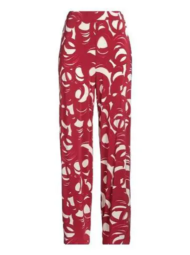 Alpha Studio Wide-leg Viscose-blend Pants - Red