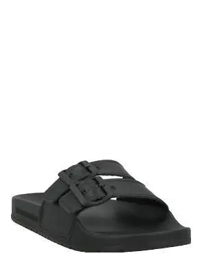 Emporio Armani Pvc And Polyethersulfone Slides - Black