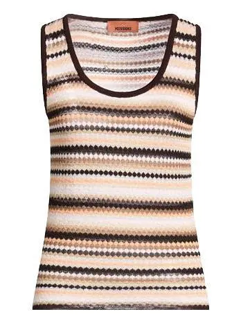 Missoni Striped Knit Top - Brown