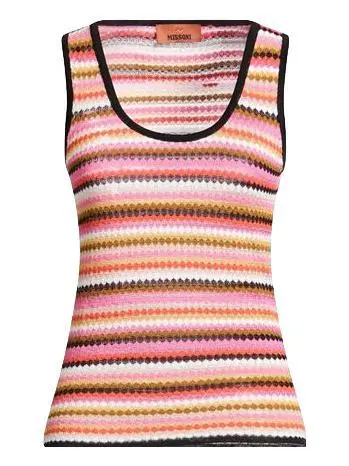 Missoni Intarsia-knit Sleeveless Sweater - Pink