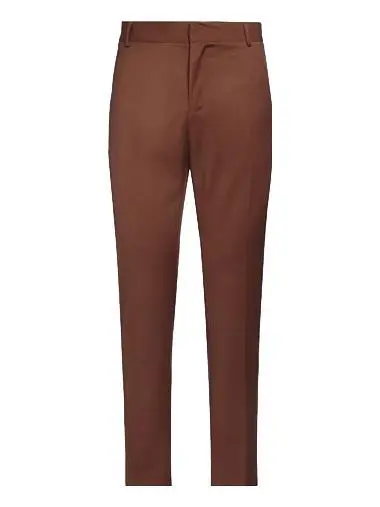 DANIELE ALESSANDRINI Tapered Regular Fit Trousers - Brown