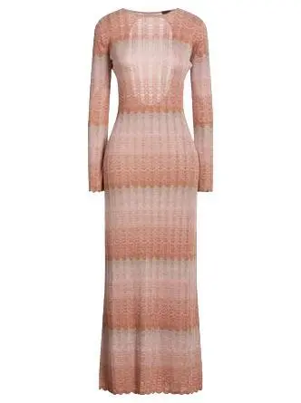 Missoni Maxi Bodycon Knitted Dress - Pink
