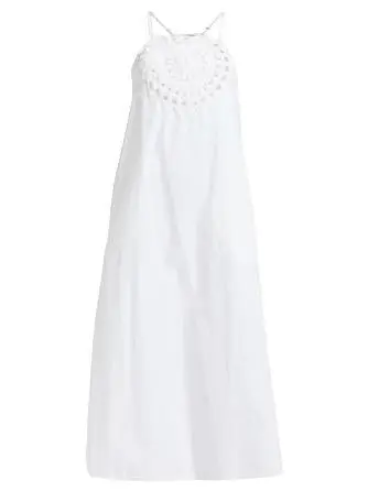OTTOD'AME Midi Cotton Dress - White