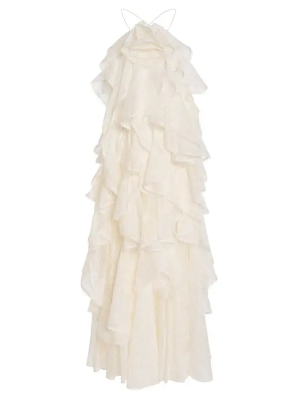 Aje Merritt Embroidered Gown - Ivory