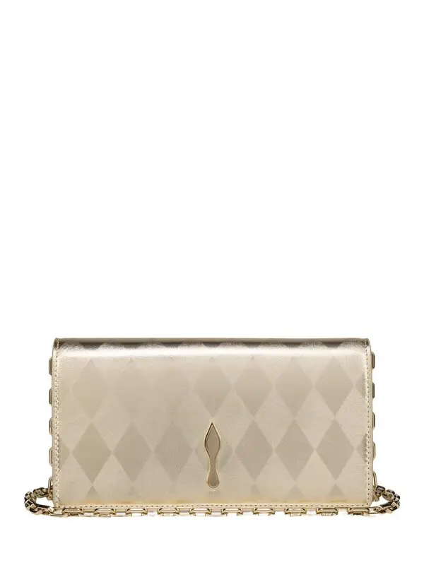 CHRISTIAN LOUBOUTIN Bettina Clutch - Gold