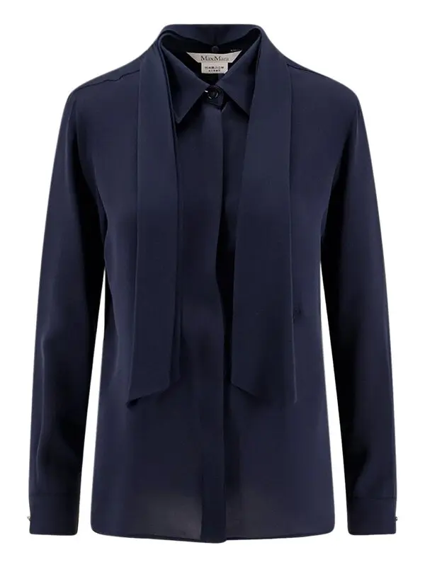 Max Mara Colmo Silk Shirt - Blue