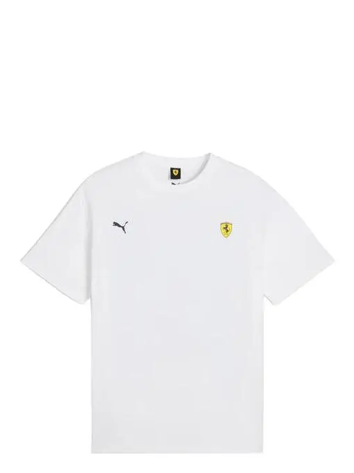PUMA Scuderia Ferrari Cotton Graphic T-shirt - Puma White