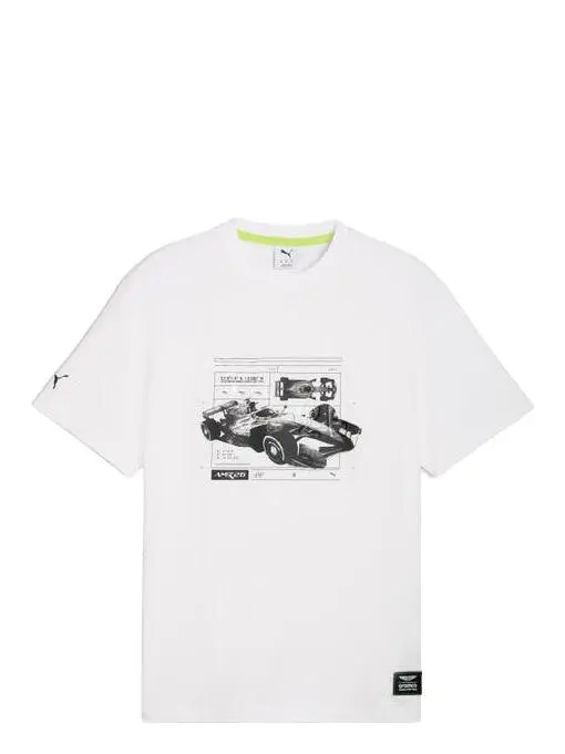 PUMA Amf1 Relaxed Fit Cotton Graphic T-shirt - Puma White
