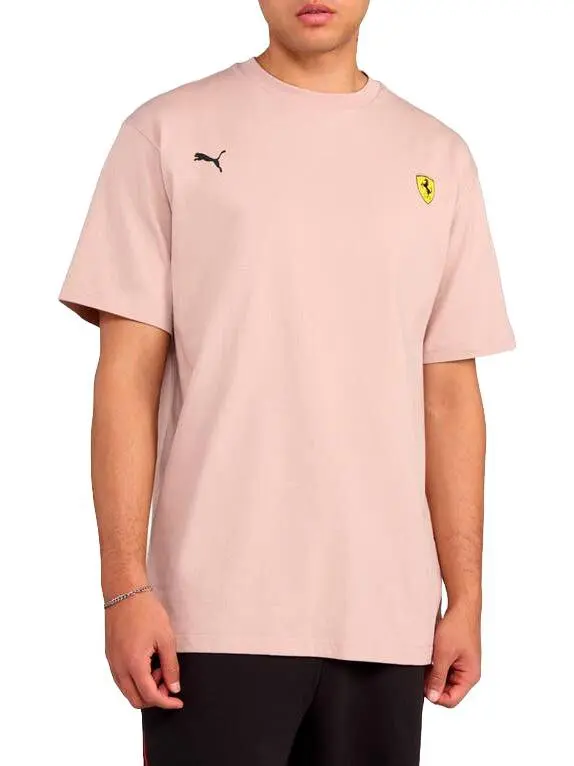 PUMA Scuderia Ferrari Speed Cotton Graphic T-shirt - Rose Latte