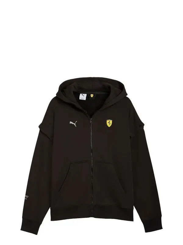PUMA Ferrari Premium Oversize Zip Hoodie - Puma Black