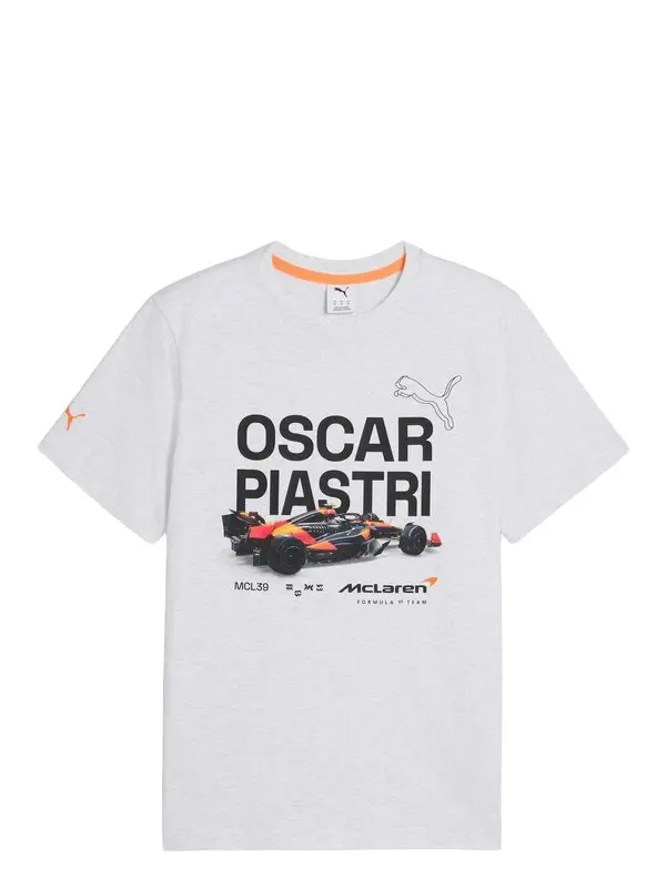 PUMA Mclaren Racing Driver Graphic T-shirt - White Glow Heather