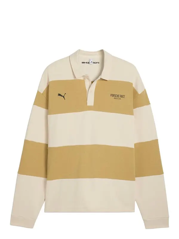 PUMA Lifestyle Crew Oversize Cotton Blend Polo - Coffee Milk