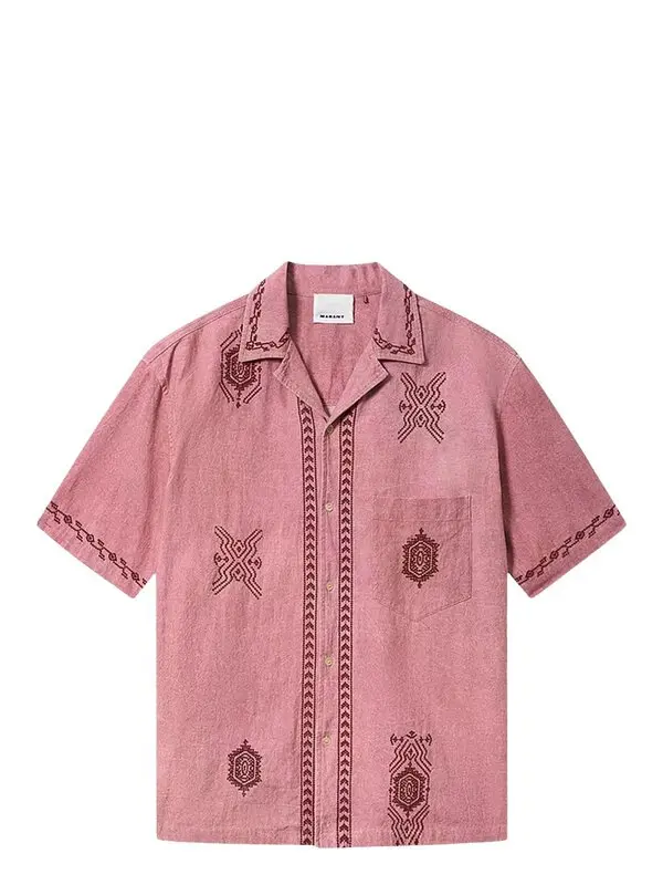 MARANT Zekim Embroidered Shirt - Pink
