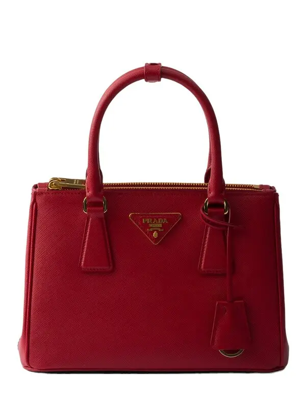 Prada Galleria Small Saffiano Leather Bag - Red