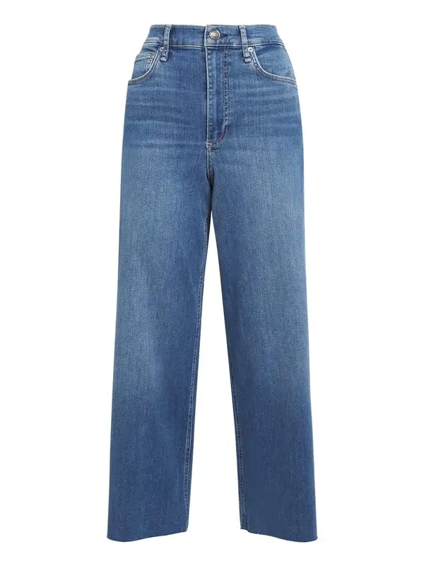 Rag & Bone Andi High-rise Wide-leg Jeans - Blue