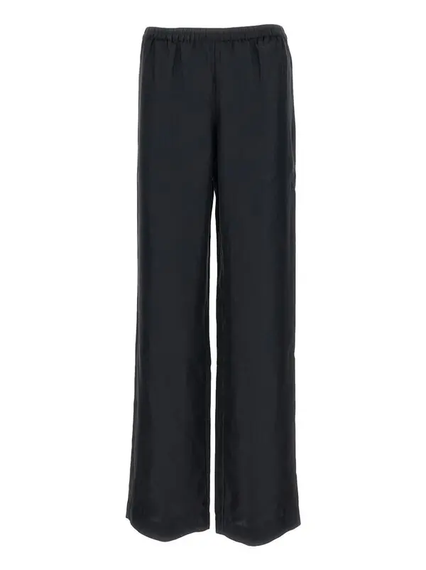 Loulou De Saison Alera Silk Trousers - Black