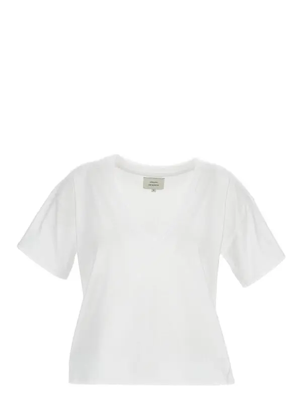 Loulou De Saison V-neck T-shirt - White