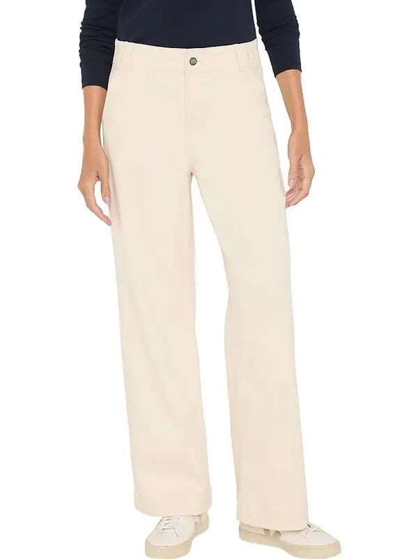 NIC+ZOE Weekend High Rise Wide Leg Jeans - Canvas