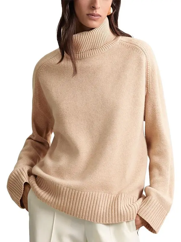 REISS Raglan Sleeve Sweater - Oatmeal Ne