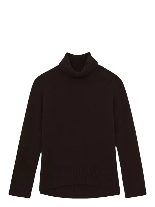 REISS Brooklyn Turtleneck Sweater - Chocolate