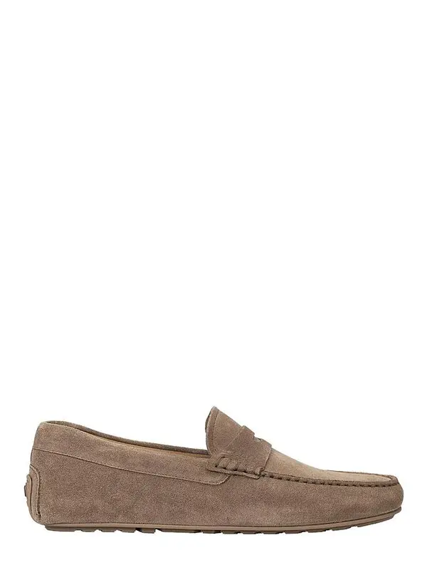 BOSS Suede Moccasins - Medium Beige