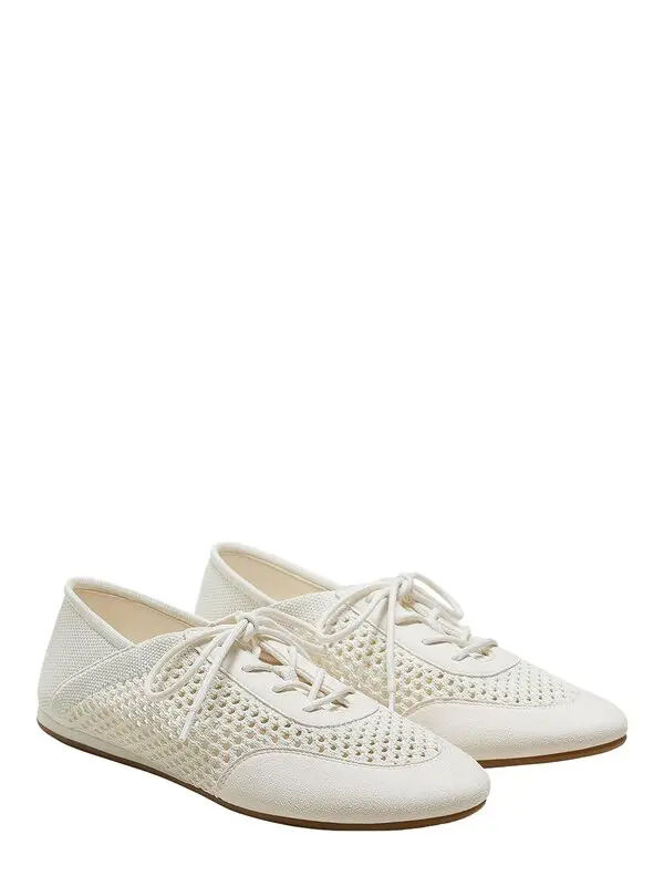 Vivaia Round-toe Lace-up Sneakers - Spot Natural