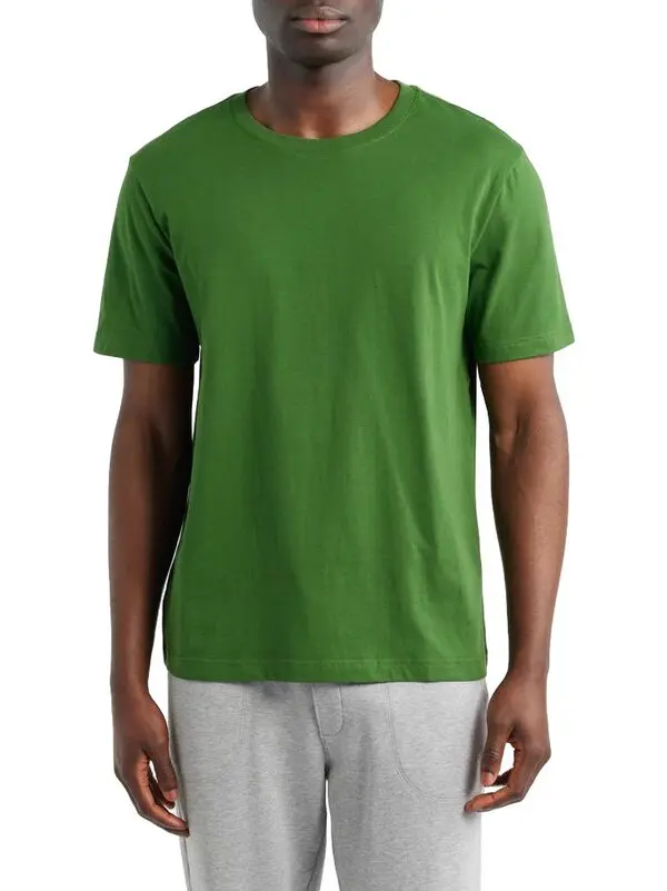ORGANIC BASICS True Heavy Boxy Fit Organic Cotton T-shirt - Evergreen