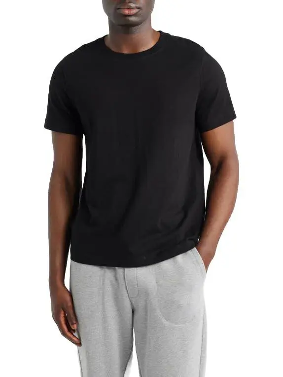 ORGANIC BASICS True Heavy Regular Fit Organic Cotton T-shirt - Black