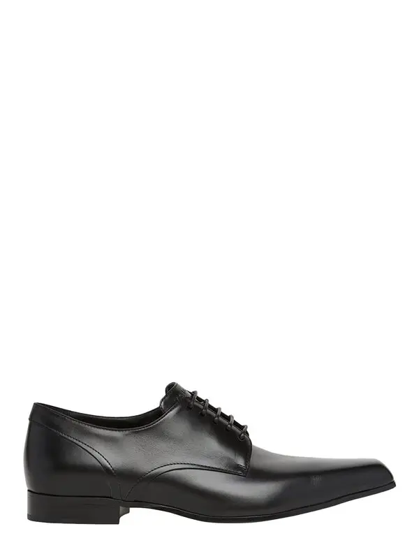 Alexander McQueen Artie Leather Derby Shoes - Black