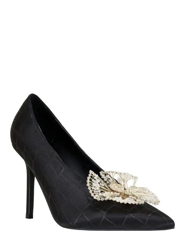 AZALEA WANG Carmenza Pointed Toe Pump - Black