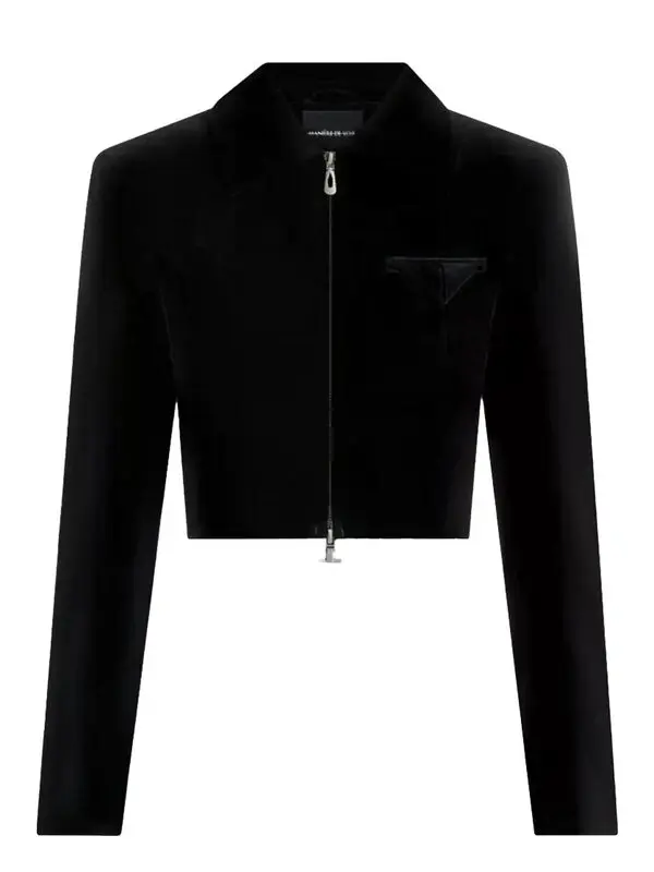 Manière De Voir Adina Cropped Jacket - Black