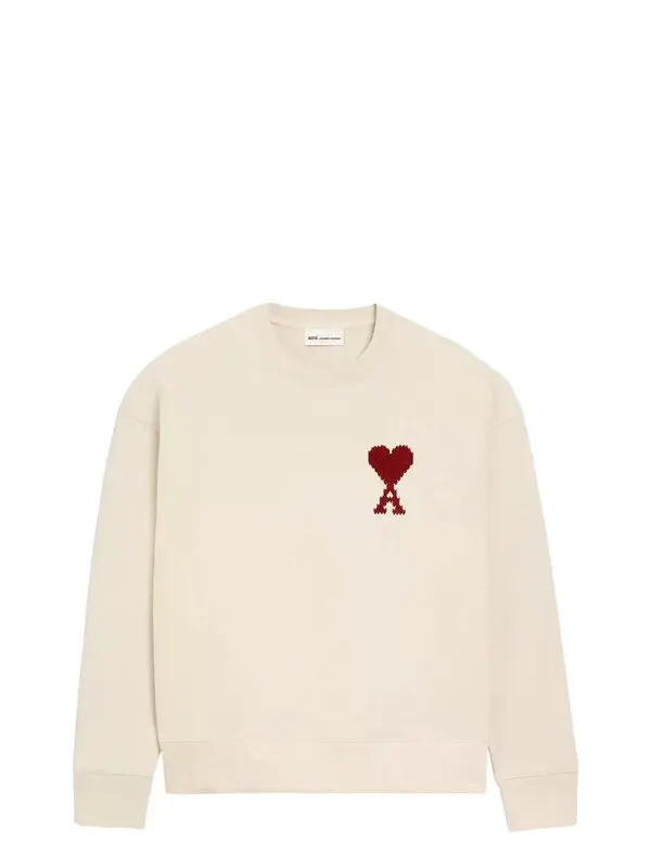 Ami De Coeur Embroidered Sweatshirt - Neutrals