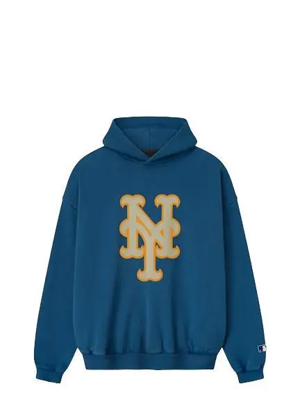 Fear Of God Essentials Mets Sport Hoodie - Blue Sapphire