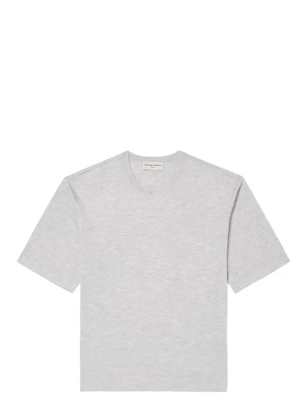 Officine Générale Boris Lyocell And Wool-blend T-shirt - Gray