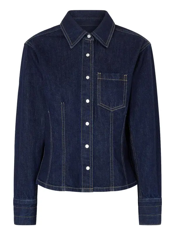 TWP Franny Denim Shirt - Blue