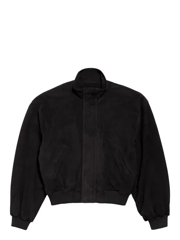 Balenciaga Suede Leather Blouson - Black