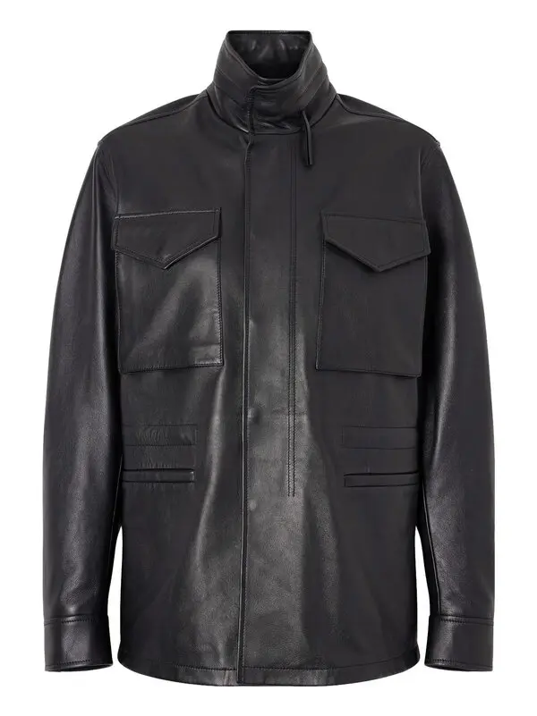 Gabriela Hearst Darwin Leather Jacket - Black
