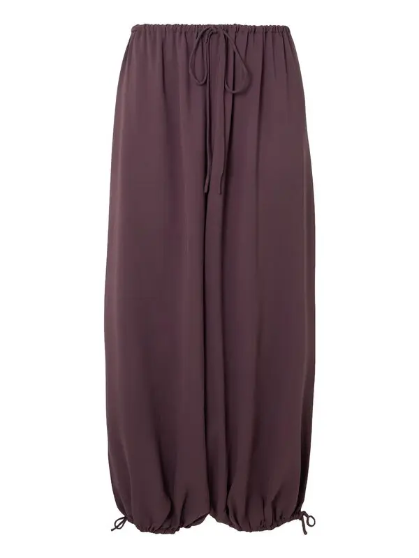 Tove Estelia Woven Wide-leg Pants - Purple
