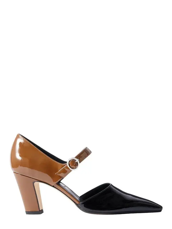 AeydĒ Isidora Patent Leather Mary Jane Pumps - Black